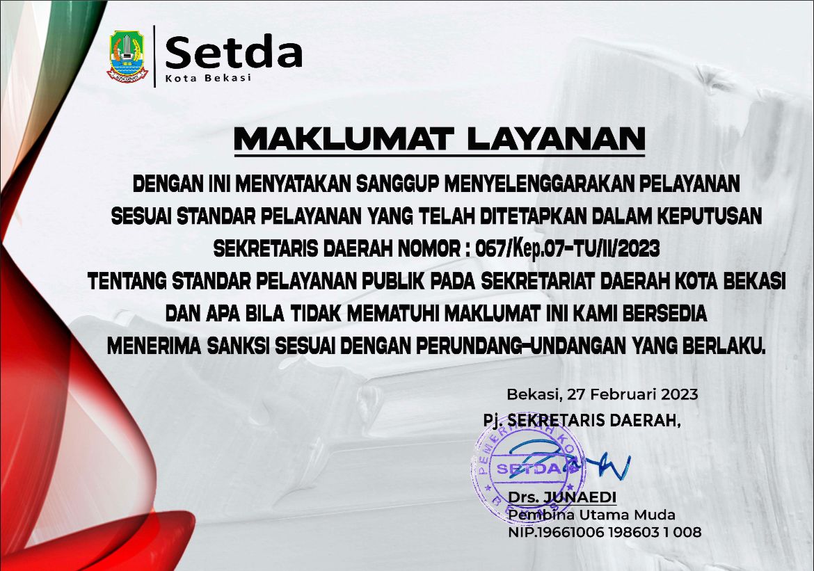 Lambang Daerah Kota Bekasi - Setda Kota Bekasi